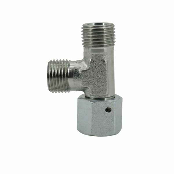 CC Hydraulic Metric Tees-Run Tee With Swivel Nut-Topa